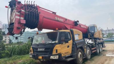 Китай 2019 Sany использованный кран STC1100T Главный бум: 73 метров Jib: 18 метров Противовес: 42 тонны Отличное рабочее состояние. продается
