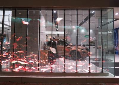 China P6mm Full Color Transparent LED Screen Indoor Usage Glass LED Display Outdoor LED Screen for sale