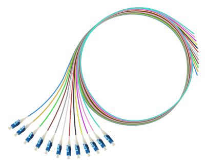 Cina Treccia della fibra di colore 0.9mm G657A1 OM5 della st 12 dello Sc FC LC in vendita