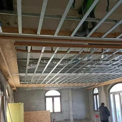 China Drywall Gypsum Light Steel Keel Ceiling For Partition Systems Metal U Channel Track for sale