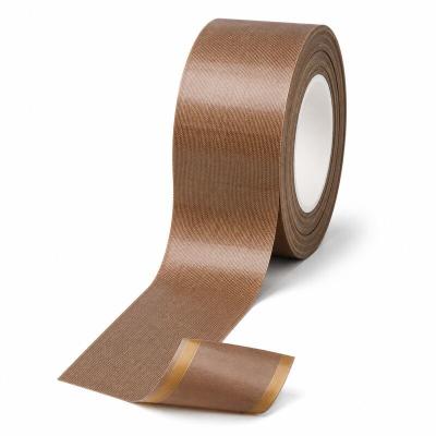 China PTFE Zone Tape (Edge Adhesive PTFE Tape / Adhesive-Free Center Heat Sealer Tape / Zoned PTFE Fiberglass Tape) – For Impulse Sealers, Nichrome Ribbon & Packaging Machines for sale