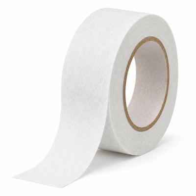China Single-Sided Tissue Tape / Single-Coated Tissue Tape / Tissue Paper Adhesive Tape with Water-Based Adhesive for Room-Temperature Paper Handling and Surface Attachment for sale