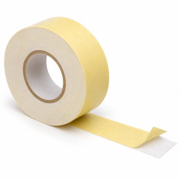 Quality Double-Sided Tissue Tape / Double-Coated Tissue Tape / Tissue Mounting Tape with Water-Based Adhesive and a Single Release Paper Liner for Paper Bonding and Packaging for sale