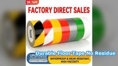 Heavy Duty PET Floor Marking Tape No Residue Industrial Use