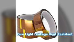 Black Matte Polyimide Tape 260C Heat Resistant Shielding