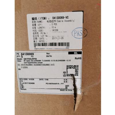 China Huawei Cable Assembly 04130069-vc GM1P000JMP06 RF Cable 10m DIN50SM-II,COAX50-8.7/3.55,DIN50SM-II 1/2 I nch Superflexble Jumpe for sale
