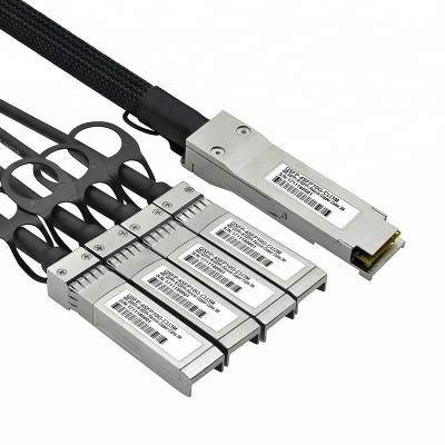 China 02310MUM, QSFP-4SFP10G-CU5M,QSFP+-4SFP+10G-High Speed Cable-5m-(QSFP+38)-(CC8P0.4 Black(S))-(4*SFP+20) for sale