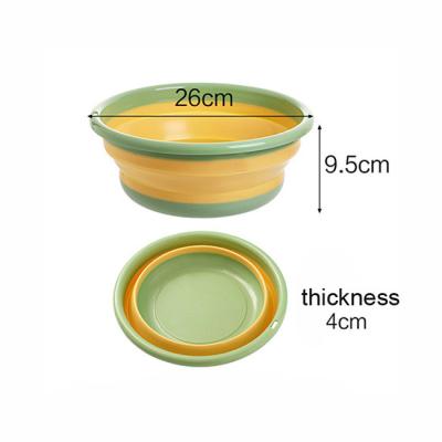 China Small Collapsible Tub Portable Folding Washbasin Space Saving Storage Container for sale