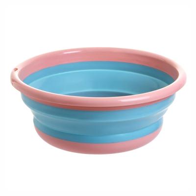 China Small Collapsible Tub Portable Folding Washbasin Space Saving Storage Container for sale