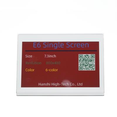 China DS073 7.3 Inch Dual Screen E Paper Tag Desk Sign V Shape Six Color 800x480 With Bluetooth 5.0 for sale