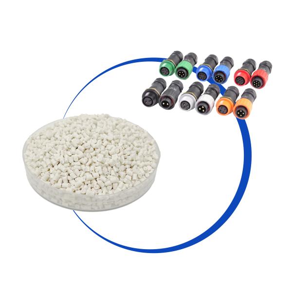 Quality Halogen Free Fire Retardant Nylon PA66 Compounds For Safe Optical Cable Connector Housings for sale