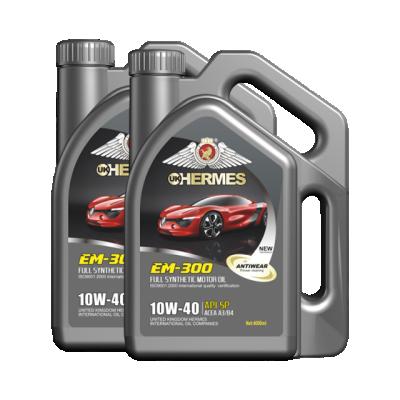 China EM-300 10w40 Gasoline Engine Oil API SP Engine Oil 1L,4L,5L,18L Packaging for sale
