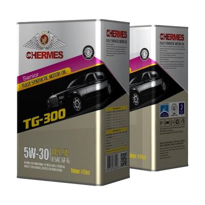 China TG-300 API SP 5W-30 Full Synthetic Gasoline Engine Oil 4L for Passenger Cars and SUVs for sale