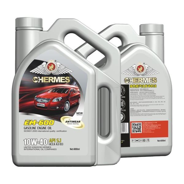 Quality EM-600 API SJ 10W-40 ACEA A3/B3 High-Performance Gasoline and Motorcycle Engine Oil 4L for sale