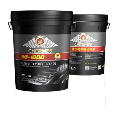 China SD-1000 GL-5 Heavy-Duty Automotive Gear Oil 18L with Extreme-Pressure Protection for sale