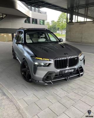 China BMW X7 Carbon fiber Body Kit X7 LD stijl carbon fiber voorlip diffuser Spoiler kap wiel boog Te koop