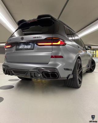 China BMW X7 Carbon fiber Body Kit X7 LD stijl carbon fiber voorlip diffuser Spoiler kap wiel boog Te koop