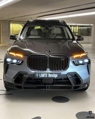 China BMW X7 Carbon fiber Body Kit X7 LD stijl carbon fiber voorlip diffuser Spoiler kap wiel boog Te koop