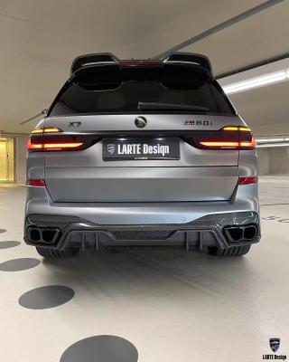China BMW X7 Carbon fiber Body Kit X7 LD stijl carbon fiber voorlip diffuser Spoiler kap wiel boog Te koop