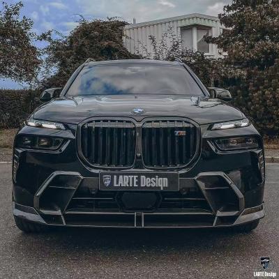 China BMW X7 Carbon fiber Body Kit X7 LD stijl carbon fiber voorlip diffuser Spoiler kap wiel boog Te koop