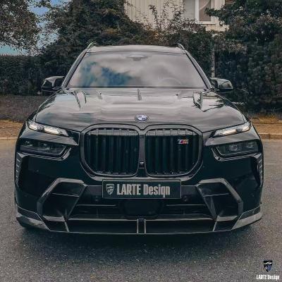 China BMW X7 Carbon fiber Body Kit X7 LD stijl carbon fiber voorlip diffuser Spoiler kap wiel boog Te koop