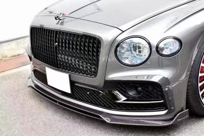 Cina Bentley Flying Spur Corpo in fibra di carbonio Kit Flying Spur aggiornamenti stile MANSORY diffusore della bocca anteriore Spoiler cappuccio corpo kit in vendita