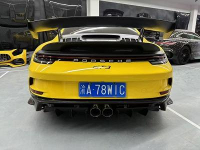 Cina Porsche 992 Carrozzeria in fibra di carbonio Kit 992 stile GT3 frontale e posteriore paraurti gonna laterale spoiler cappuccio in vendita