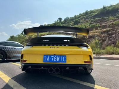 Cina Porsche 992 Carrozzeria in fibra di carbonio Kit 992 stile GT3 frontale e posteriore paraurti gonna laterale spoiler cappuccio in vendita