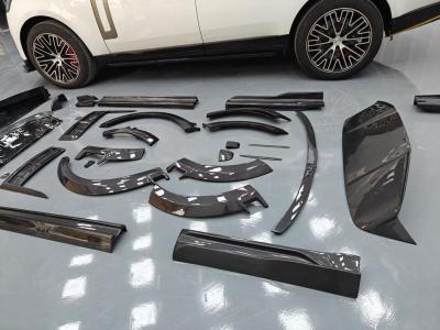 China Land Rover Range Rover Carbon fiber Body Kit Range Rover Upgraded Mansory stijl voorlip diffuser Spoiler motorkap wiel boog zijrok Te koop