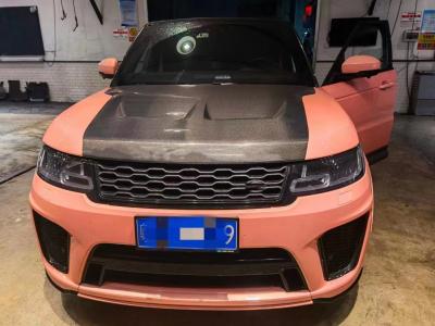 Cina Nuovo prodotto cappuccio in fibra di carbonio per Range Rover Sport per Range Rover Sport cappuccio in stile SVR in vendita