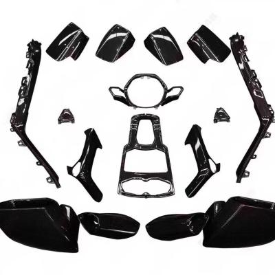 중국 람보르기니 LP580 LP610 탄소 섬유 내부 LP580 LP610 OEM 스타일 탄소 섬유 센터 패널 판매용