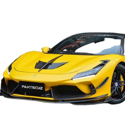 Китай Комплект из углеродного волокна Paktechz Style для Ferrari F8 Комплект корпуса из углеродного волокна Передняя лопатка Задняя диффузия Спойлер продается