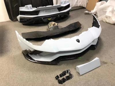 Cina Per Lamborghini Aventador LP700 Kit corpo in fibra di carbonio LP740 Style Spoiler del paraurti anteriore e posteriore in vendita