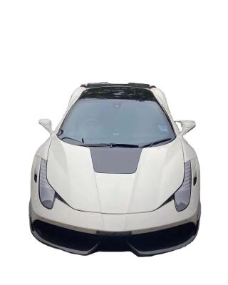 China Repuestos para automóviles para Ferrari 458 Kit de carrocería 458 Modernizado Misha estilo delantero y trasero Parachoques lateral Falda con capucha Spoiler Kit de carrocería en venta