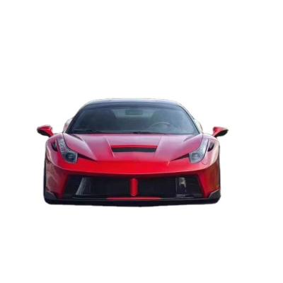 Китай Для Ferrari 458 Карбоновое корпусное комплектующее 458 Усовершенствованный стиль PD Передний и задний бампер Спойлер капот корпусное комплектующее продается