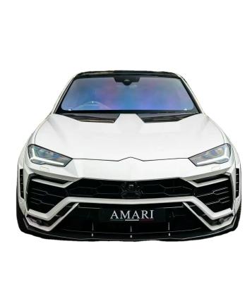 China 1016 Style Lamborghini Body Kit Urus Carbon Fiber Front Lip Diffuser Spoiler Hood White for sale