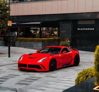 China For Ferrari F12 Carbon Fiber Wide-body Kit F12 Upgrade NOtc N-Largos-style Rear Bumper Carbon Fiber Wide-body Kit for sale