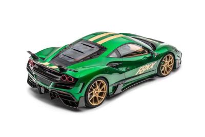 China Para a Ferrari F8 Fibra de Carbono Kit F8 Upgrades estilo MSY Frente e traseiro Bumper Spoiler Hood Kit do corpo à venda