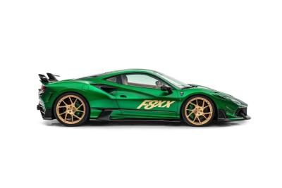 China Para a Ferrari F8 Fibra de Carbono Kit F8 Upgrades estilo MSY Frente e traseiro Bumper Spoiler Hood Kit do corpo à venda