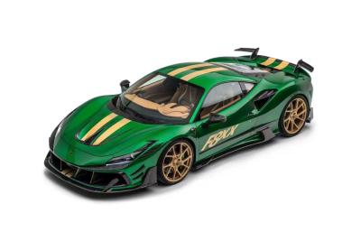 China Para a Ferrari F8 Fibra de Carbono Kit F8 Upgrades estilo MSY Frente e traseiro Bumper Spoiler Hood Kit do corpo à venda