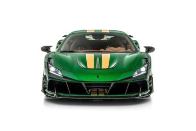 China Para a Ferrari F8 Fibra de Carbono Kit F8 Upgrades estilo MSY Frente e traseiro Bumper Spoiler Hood Kit do corpo à venda