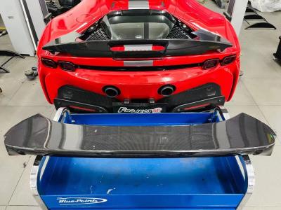 China Spoiler de fibra de carbono Spoiler de fibra de carbono para Ferrari SF90 SF90 Upgraded OEM Style Spoiler Tail à venda