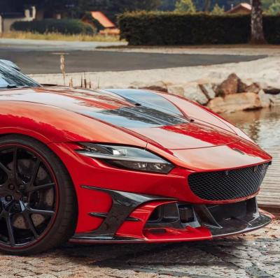 Cina Per la Ferrari Roma Kit corpo in fibra di carbonio Roma aggiornamenti stile MSY Front e Rear Bumper Spoiler Hood Kit corpo in vendita