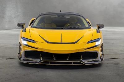 China SF90 Ferrari Body Kit MSY Style Carbon Fiber Achterste Bumper Lip Spoiler Zijdekleding Te koop