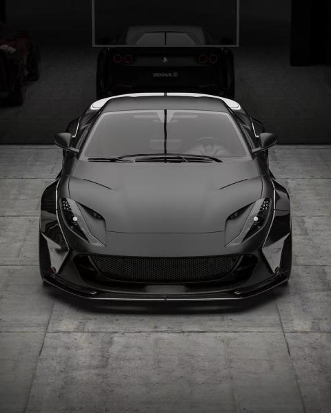 Quality 812 Ferrari Body Kit Carbon Fiber Widebody 812 ZE Style Carbon Fiber Arch for sale