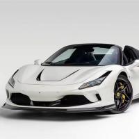 Quality F8 Ferrari Carbon Car Body Kit VOS Style PP Carbon Fiber Lip Spoiler Hood Body for sale