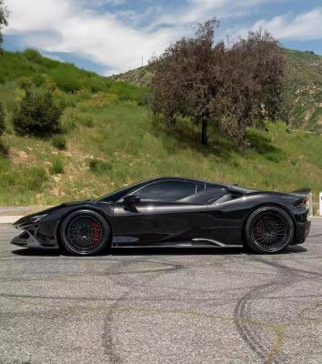 Cina SF90 Ferrari Carbon Fiber Body Kit 1016 Stile Labbro anteriore in vendita