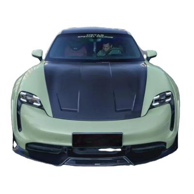 Cina Nuovo prodotto per Porsche Taycan Carrozzeria in fibra di carbonio Taycan Wide Bodyki Frontale Scavatta Fusoliera laterale Spoiler Diffusore in vendita