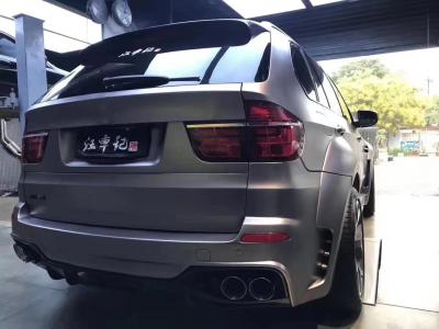 China For BMW E70 E71 X5 Body Kit  FPR Material  X5 E70 E71 Upgrade PD Style Front and Rear Bumpers Wide Bodyki for sale
