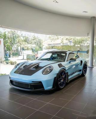 Cina Blue Porsche Body Kit 992 GT3RS Style Cappuccio in fibra di carbonio secco in vendita